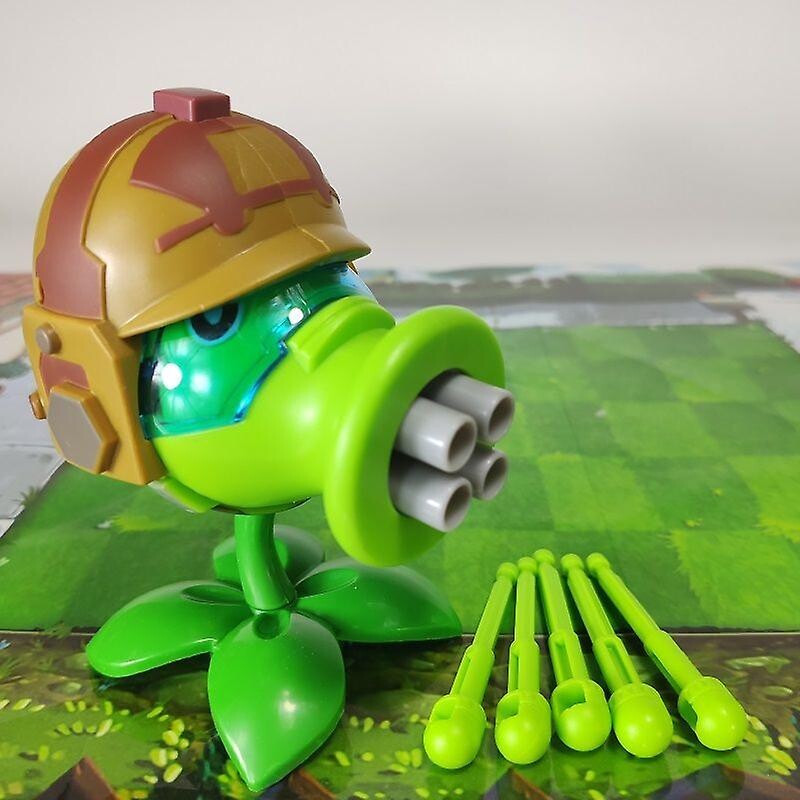 Plants Vs Zombies Toy Full Set Machine Gun Pea Shooter Toy on OnBuy