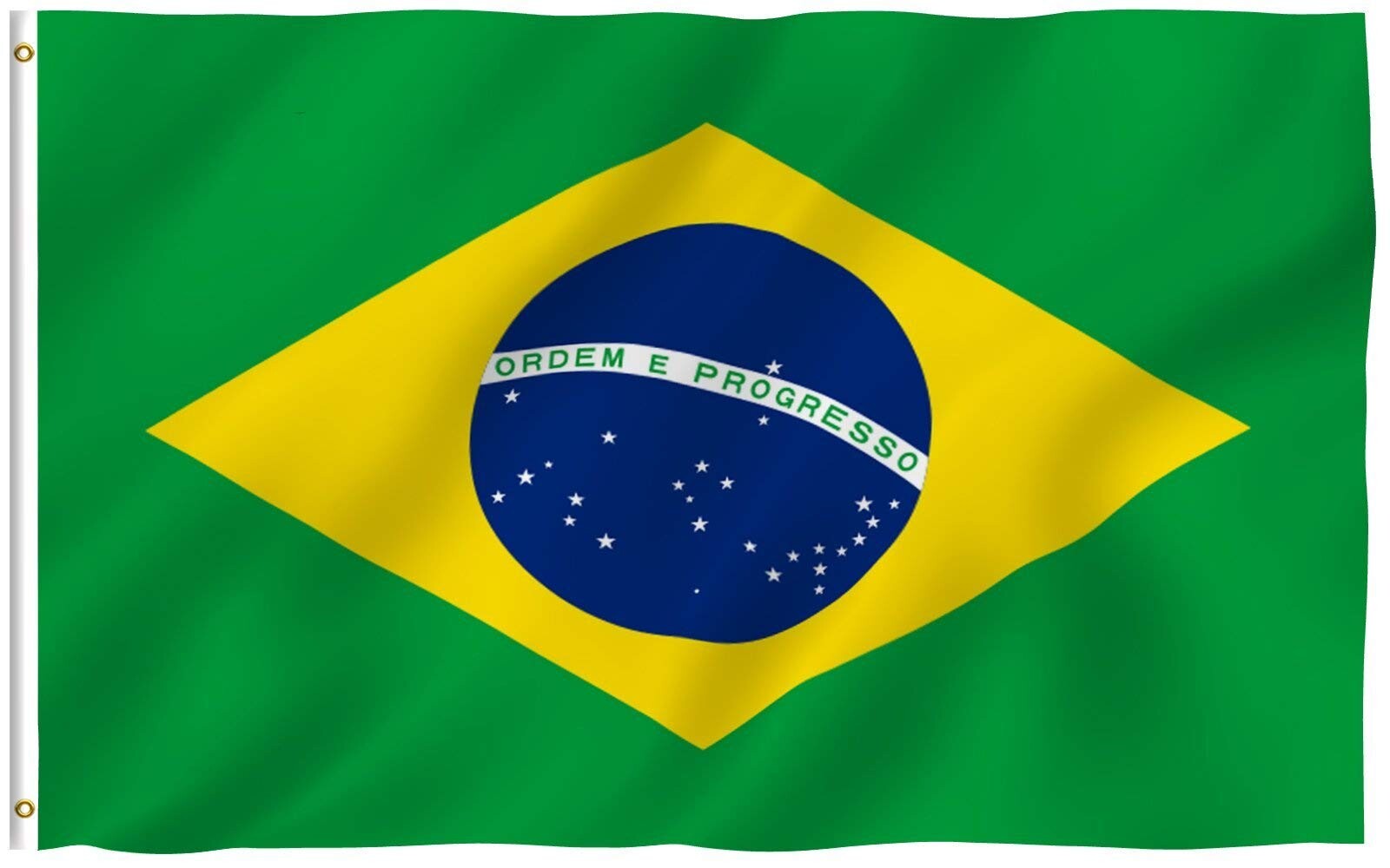 Anley Fly Breeze 3x5 Foot Brazil Flag - Vivid color and Fade proof ...