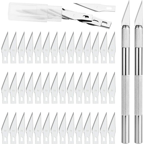 Precision Cutter 2 Scalpel with 42 Blades, Precision Cutter Knife for ...