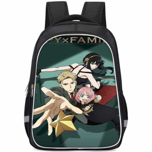 (11, Large) Oxford Fabric Spy Family Kids Backpack For School Gender ...
