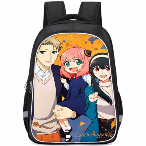 (20, Small) Oxford Fabric Spy Family Kids Backpack For School Gender ...