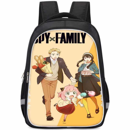 (30, Small) Oxford Fabric Spy Family Kids Backpack For School Gender ...