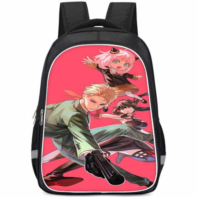 (29, Large) Oxford Fabric Spy Family Kids Backpack For School Gender ...