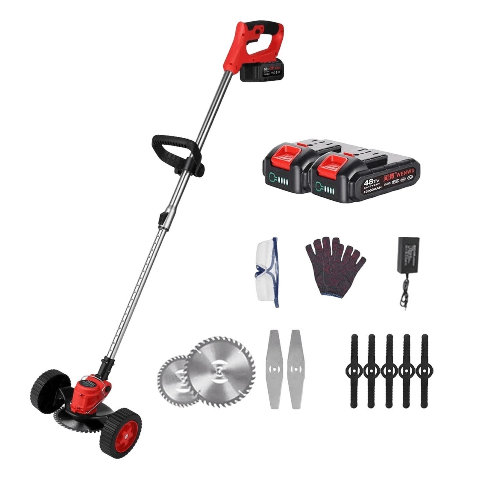 Multi-Function Lithium Battery Weeder Household Wireless Electric Mower ...