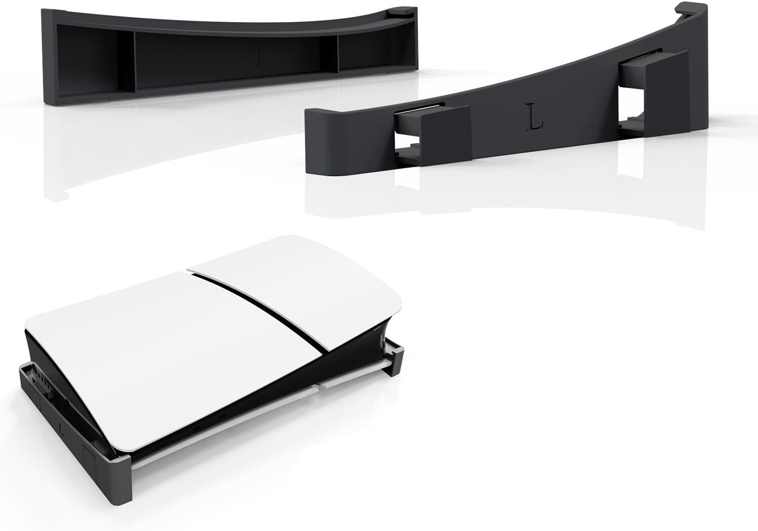 (Black) Horizontal Stand Space Saving Base Stand Holder for PS5 Slim ...