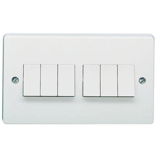CRABTREE - 1 Gang 2 Way SP Retractive Switch marked Press To Exit on OnBuy