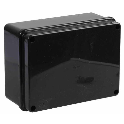 OLAN - IP56 Black Thermoplastic Junction Box Enclosure - 150x110x70mm ...