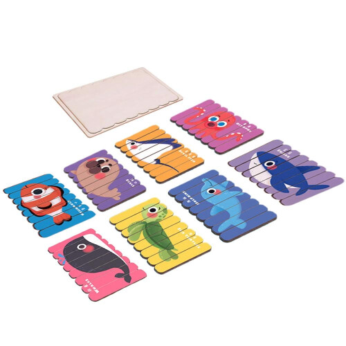 (C) Educational Puzzles For Kids Animal Color Matching Puzzle Preschool ...