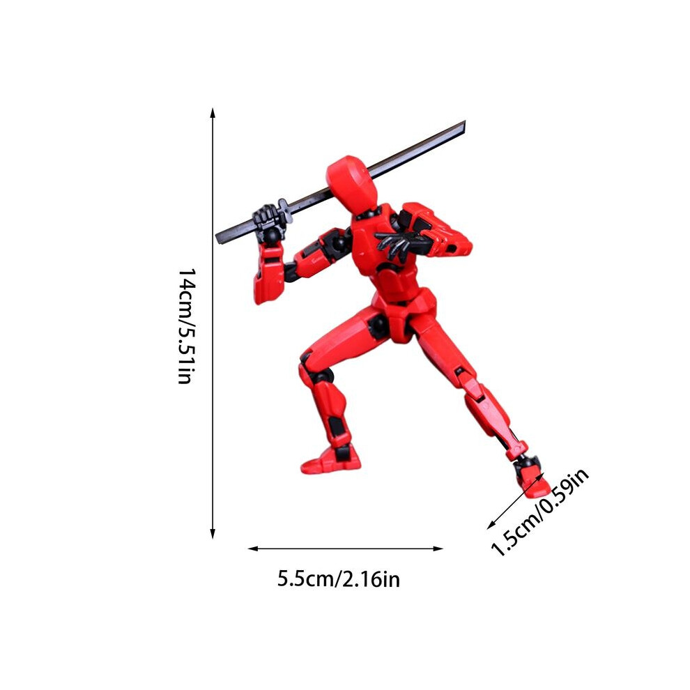 3D Printed Movable Articulated Figure Robot Multi Joint Movable 3D ...