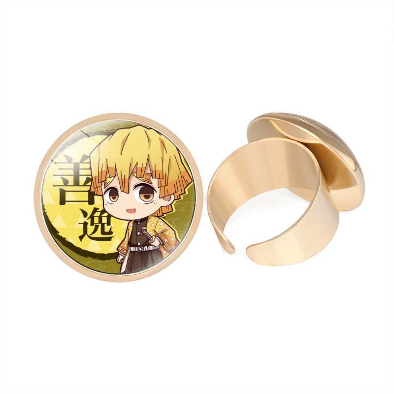 (9605) Gorgeous Plated Demon Slayer Tanjiro Nezuko Ring Adjustable ...