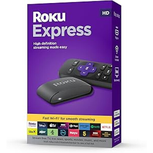 Express (New, 2023) HD Streaming Device with High-Speed HDMI Cable and Standard Remote (No TV ...
