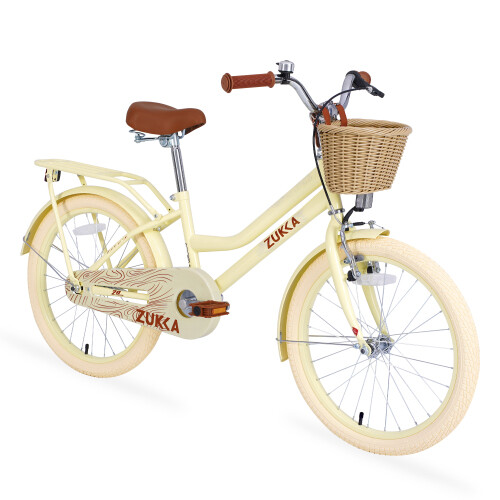 Yellow basket bike store