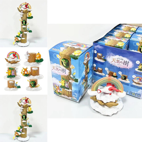 Weather Pokemon Tree Stump Pikachu Pvc Blind Box Cake Topper Anime ...