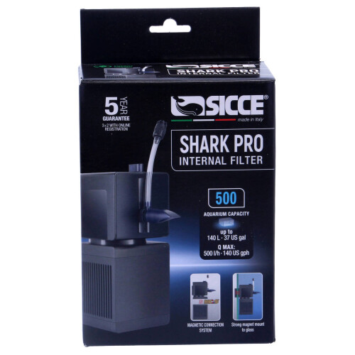 Sicce Shark Pro Internal Filters- Viewing Sicce Shark Pro 500 Internal ...