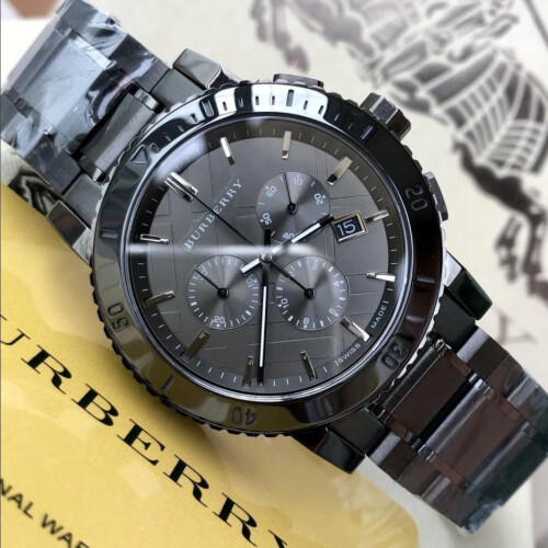 BURBERRY BU9381 MEN'S WATCH GREY BRACELET GREY DIAL GREY CASE on OnBuy