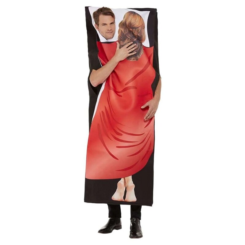 Bachelor Party Fancy Dress Red All In One 2 In The Bed Comedy Outfit ...