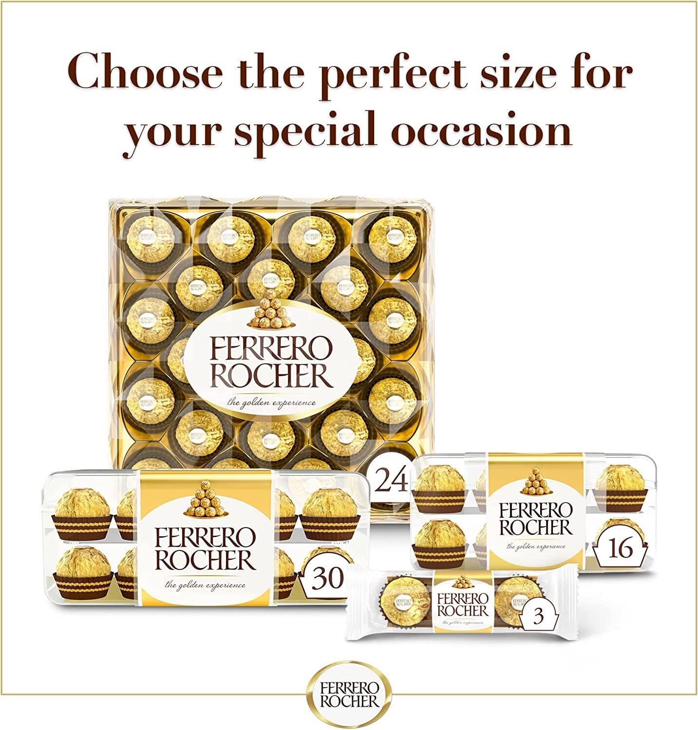 Ferrero Rocher Pralines, Chocolate Gift, Christmas Chocolate, Large Chocolate Box Covered in ...