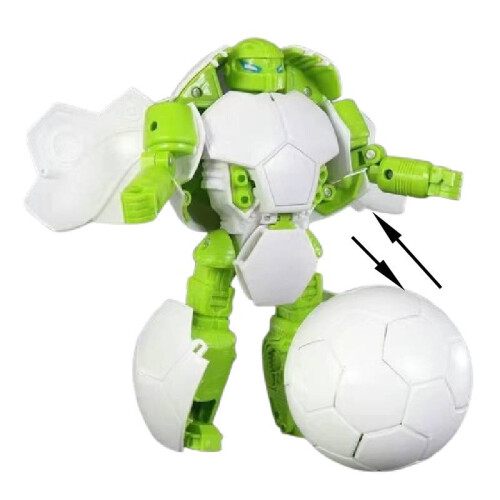 (White) Deformed Basketball Football Robot Kids Cartoon Early Education ...