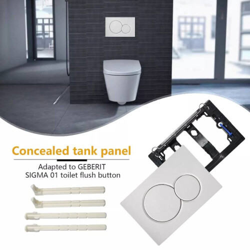 For Geberit Sigma 01 Dual Push Button Flush Plate Actuator Wc Concealed ...
