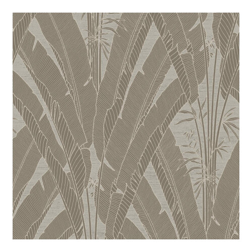 Fresco Large Scale Tropical Palm Leaves Beige and Gold Tropical ...