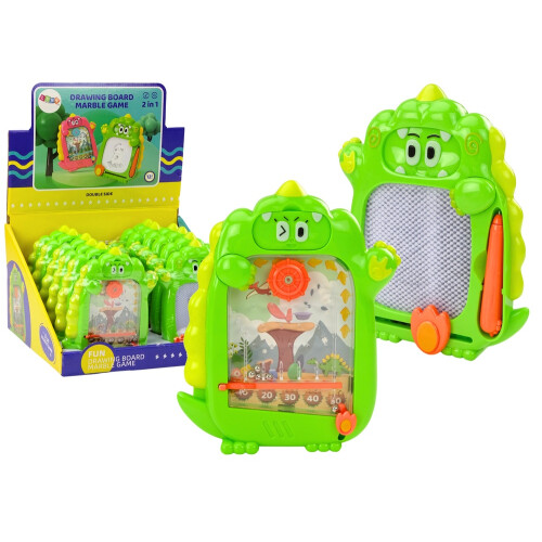 2in1 Green Dinosaur Drawing & Pinball Pocket Game for Kids on OnBuy