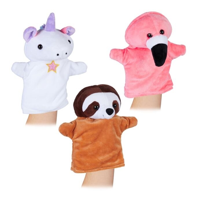 Hand puppets for children set of 3 on OnBuy
