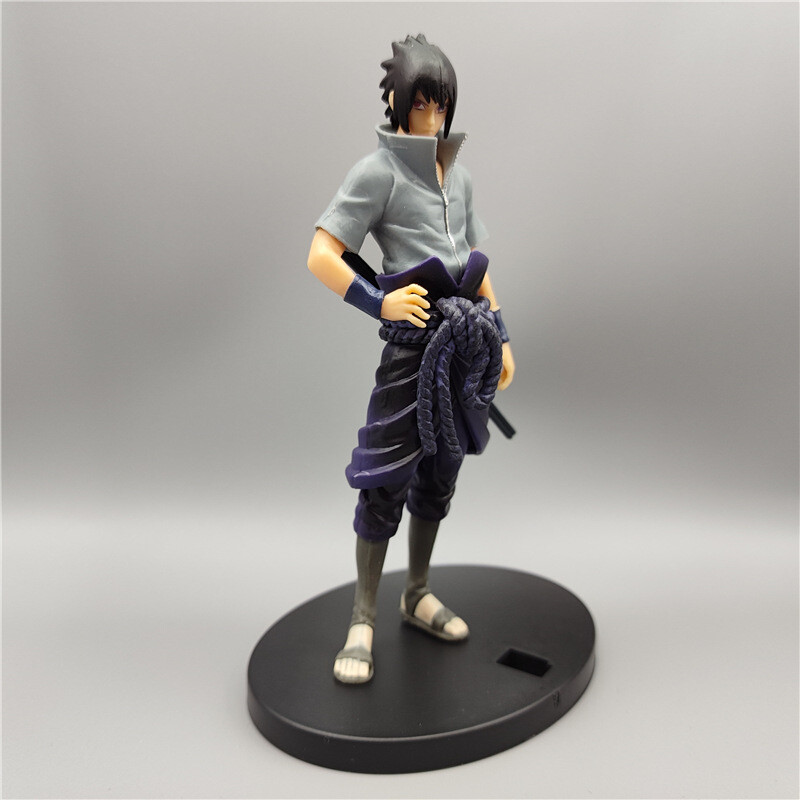 (Sasuke) Anime Naruto Pvc Figures Kakashi Sasuke Desk Decor Highquality ...
