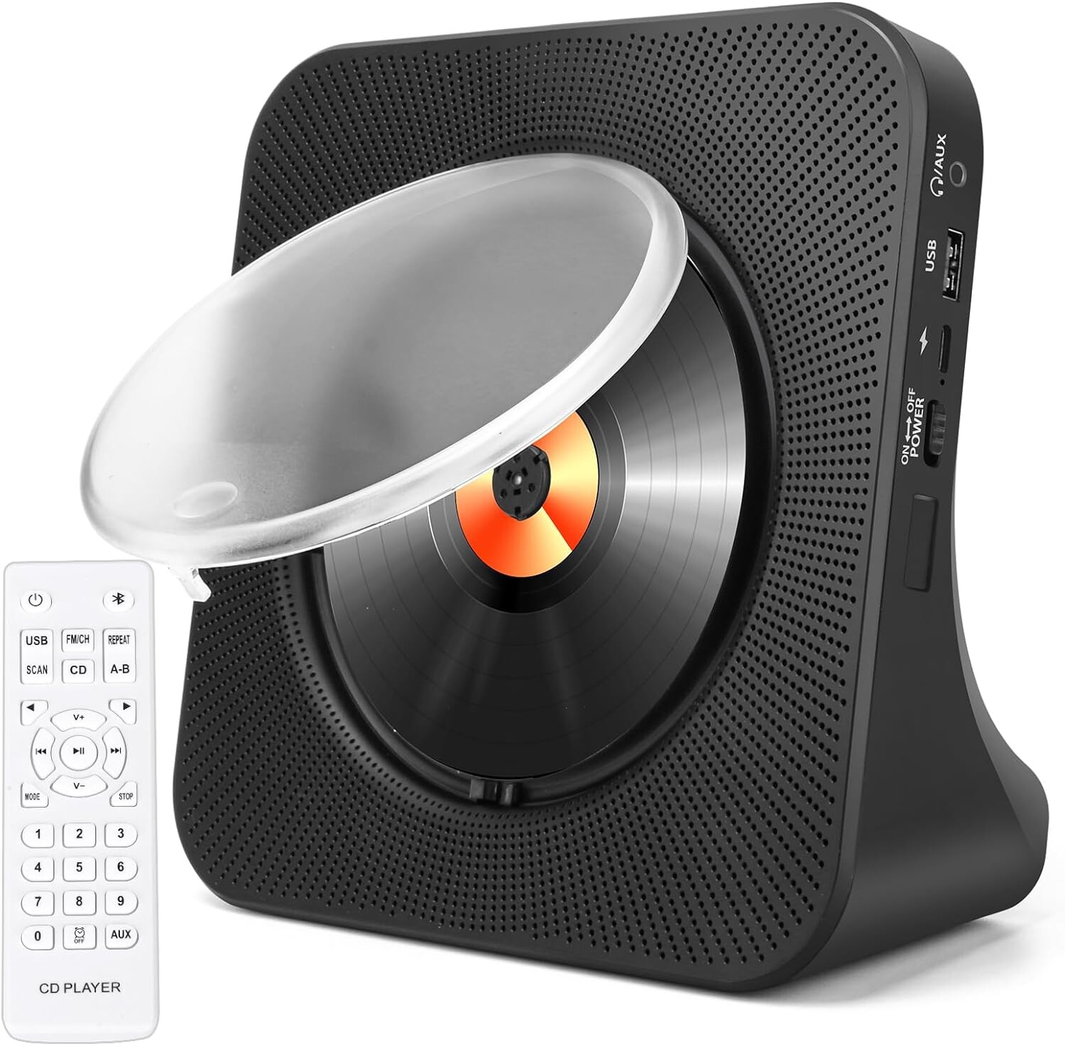 Home Portable CD Player with Speakers - Bluetooth Desktop CD Player ...