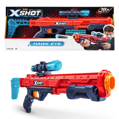ZURU XShot Hawk Eye Foam Dart Blaster inc. 16 Darts on OnBuy
