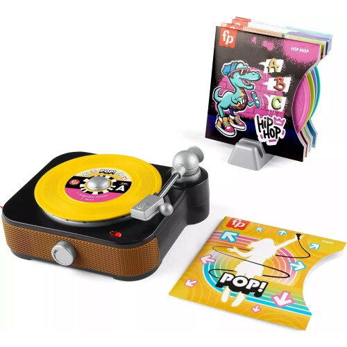 Fisher Price Musical Toy Rockin Record Player Toddlers Baby Toy with 20 ...