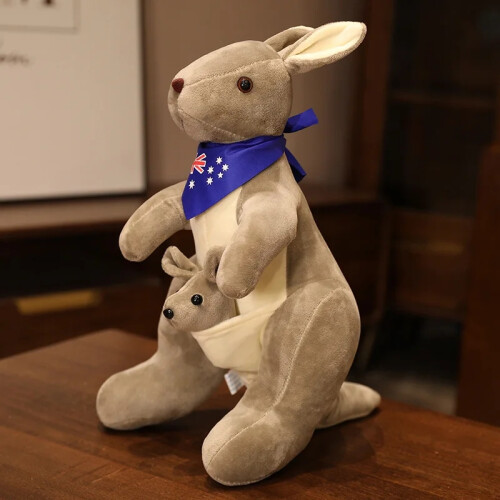 (grey, 32cm) Kangaroo Plush Toy,Stuffed Animal Doll,Soothing Comforting ...