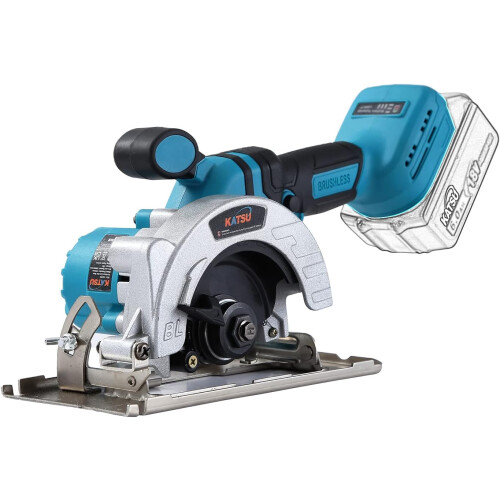 Cordless Brushless Circular Saw 21V/18V, 5 Inch 125mm 2000W Long Handle ...