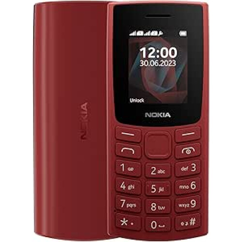 NOKIA Dual Sim Feature Phone 105 Red Terracotta Unlocked on OnBuy