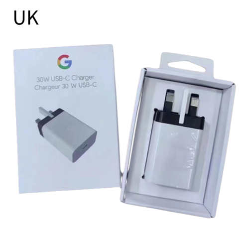 (UK 30W) Google 30w Pd Fast Charger Usbc Fits Pixel 8 7 6 5 Uk Eu Plug ...