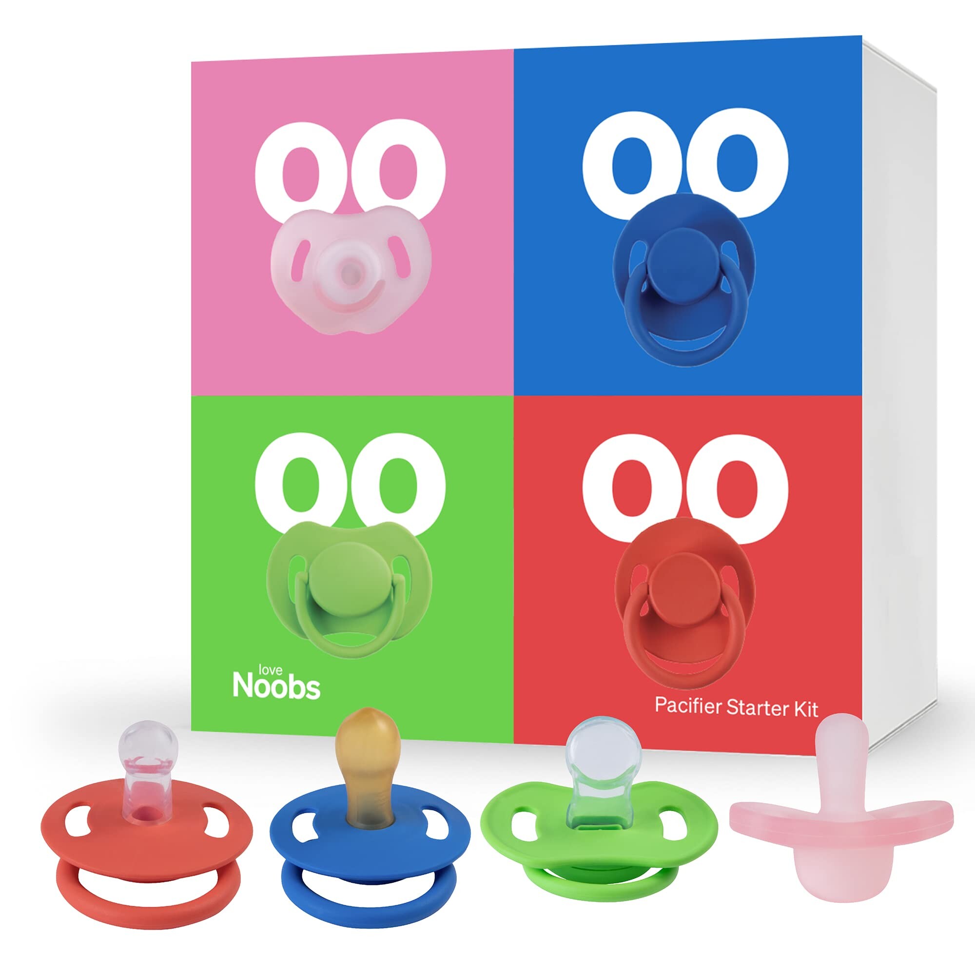 Newborn Dummies by LoveNoobs, 0-6 Month Baby Dummy Starter Kit, 4 ...