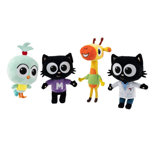 Milo Black Cat Plush Stuffed Animal - 20cm Doctor Milo Soft Toys from ...