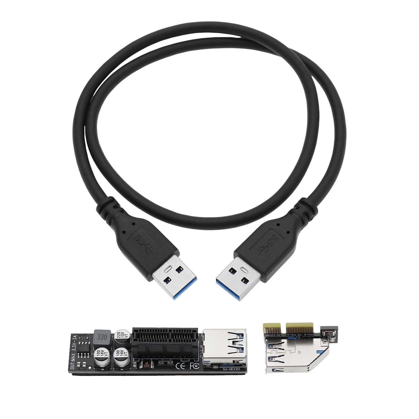 Interface Extension Cable, Extension Cord PC Case Extend PCIe X1 Slot ...
