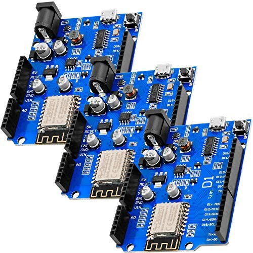 ESP8266MOD-12F NodeMCU 3-Pack IoT Development Board CH340 USB Serial ...