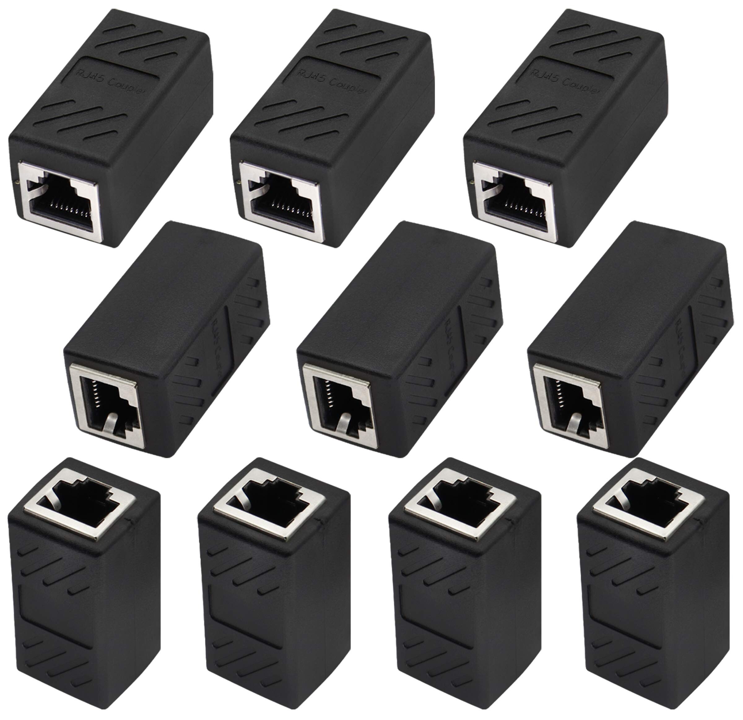 RJ45 Cat6 Adapter Ethernet Cable Extender Cat6 Female to Female inLine ...