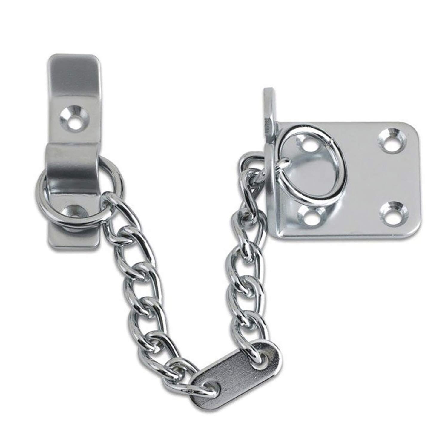 XFORT Door Chain Polished Chrome, Narrow Design Door Limiter, External ...