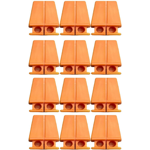 Brick Line Blocks [12 Pack] for Bricklaying Straight Bricks Orange ...