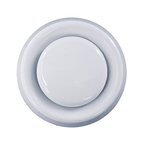 100 mm / 4'' White PVC Round Ceiling Ventilation Cover/Plastic Air Vent ...