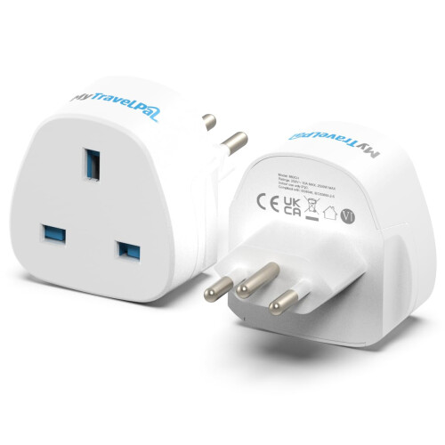 UK To Switzerland Plug Adapter (2 Pack) | 2 x MyTravelPal Switzerland ...