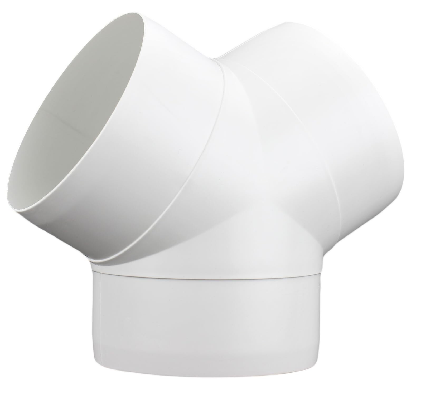 100 mm Circular Equal Y Piece Plastic Duct Connector - Air Con Tube ...