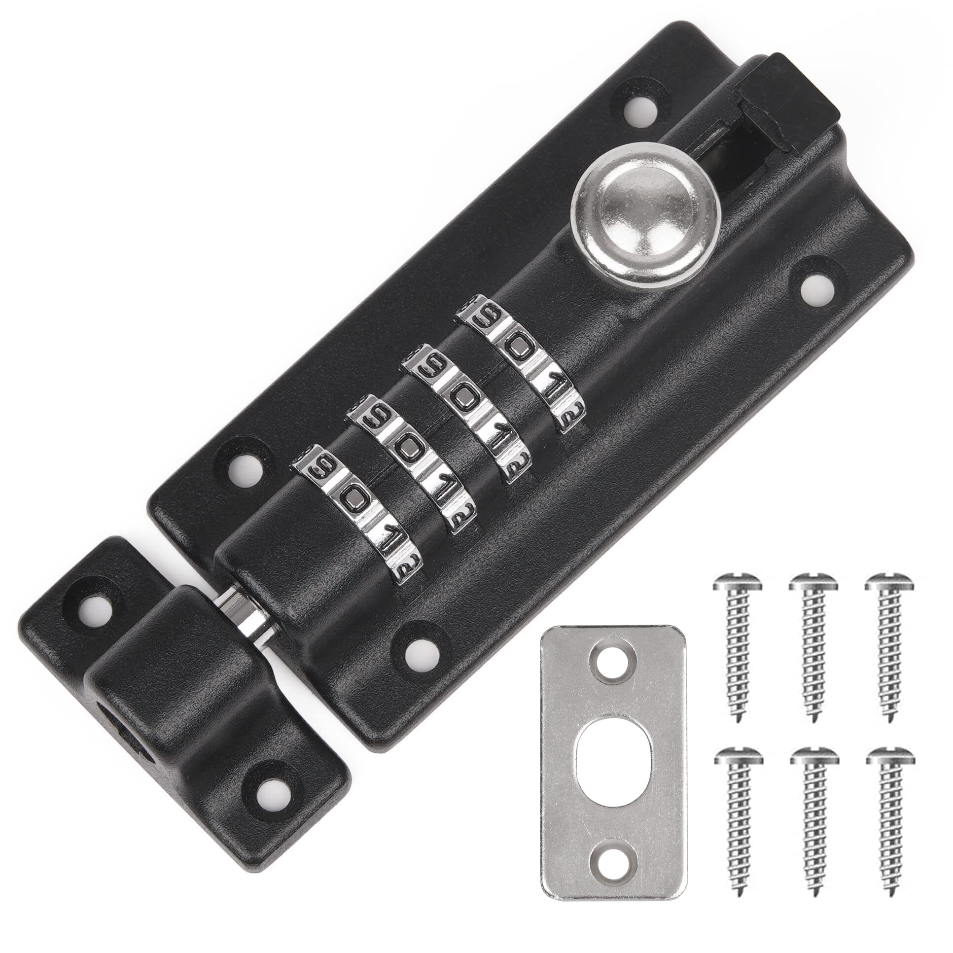 Digit Combination Locking Bolt, 4 Digit Sliding Lockable 120mm ...