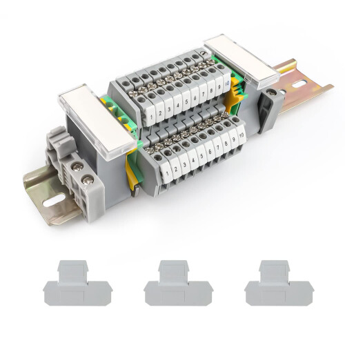 DIN Rail Connection Block Kit UK/ MBKK2.5 DIN Rail Terminal Blocks ...
