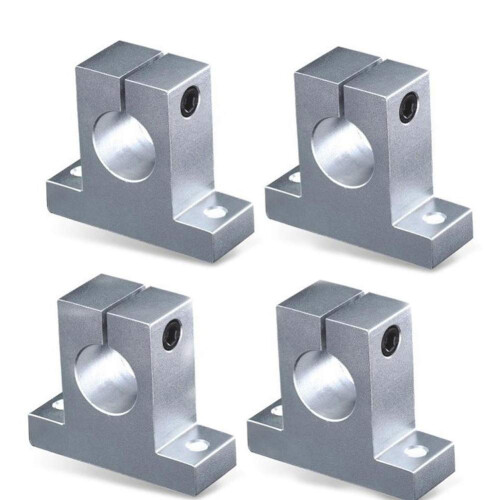 4pcs SK12 Aluminum Linear Motion Rail Clamping Guide Support for 12mm ...