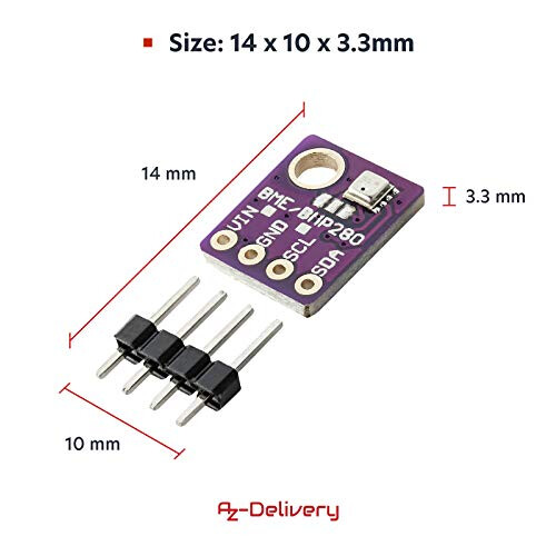 GY-BME280 I2C IIC BME280 Digital Breakout Barometric Air Pressure ...