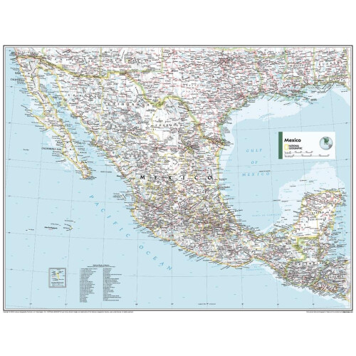 Maps: Mexico Wall Map - Compact - 54 x 41 cm on OnBuy