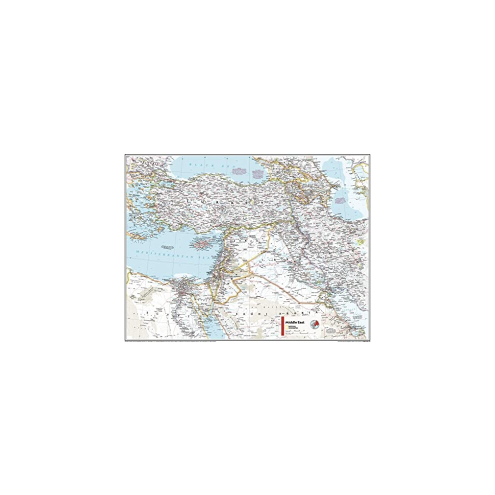 Maps: Middle East Wall Map - Compact - 54 x 41 cm - Front Lamination on ...